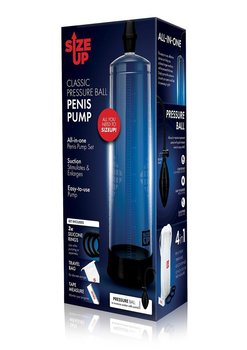 Size Up Classic Pressure Ball Penis Pump